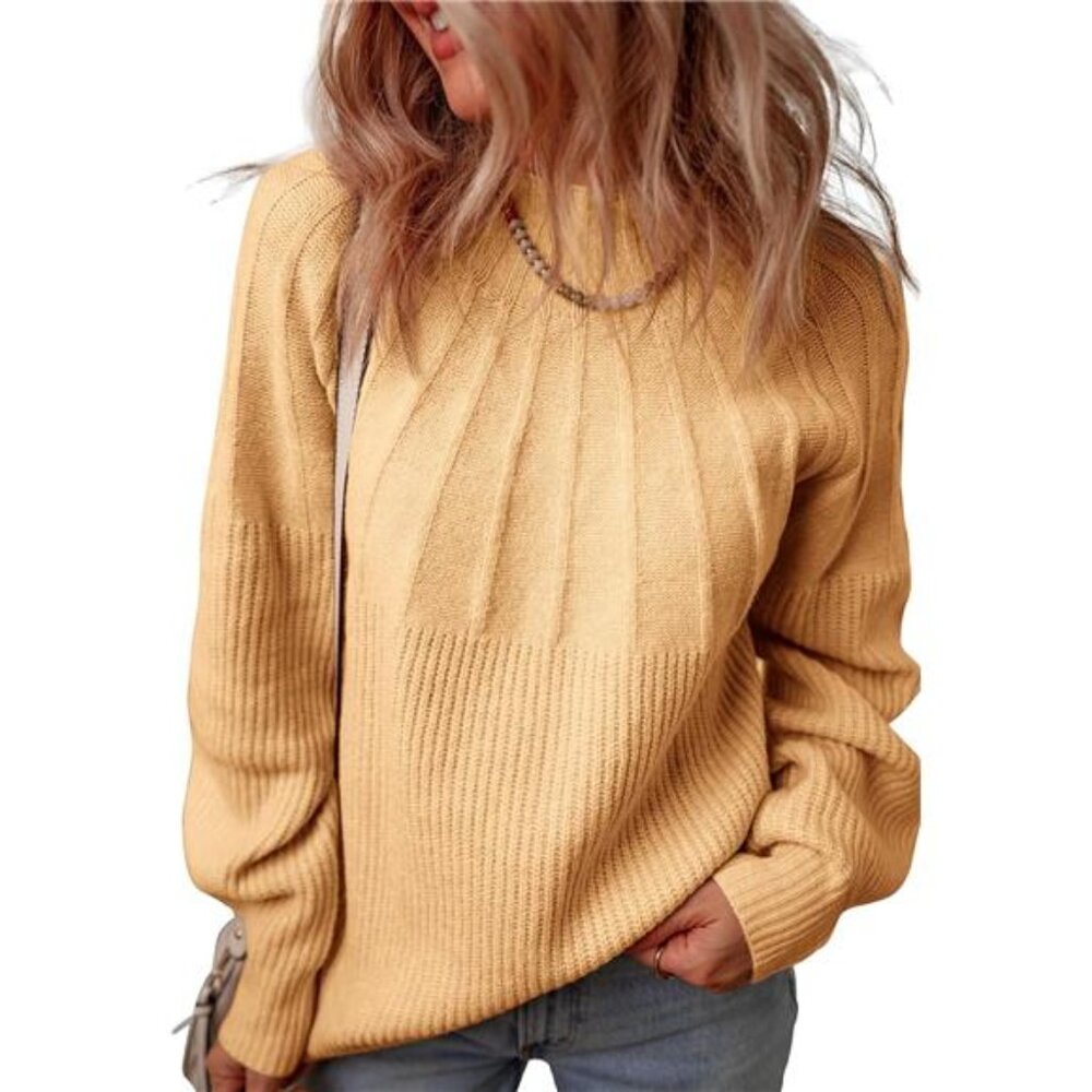 2024 Winter Fall Turtleneck Sweater High Neck Long Sl… - Gem